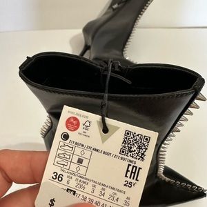 Zara | Shoes | Zara Studded High Heel Ankle Boots 32290 | Poshmark